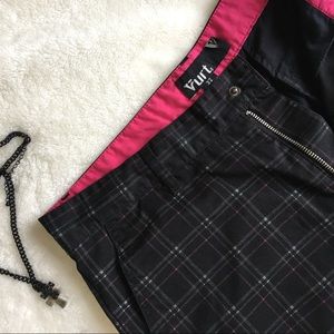 Vurt | Shorts | X3hpvurt Mens Fuchsia Plaid Skater Shorts | Poshmark
